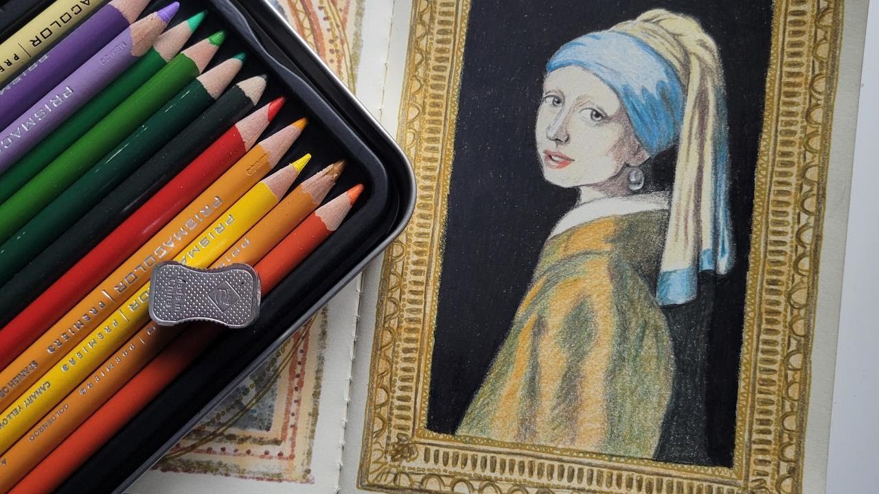 Mini Masterpieces Art Journal - Girl With Pearl Earring - YouTube