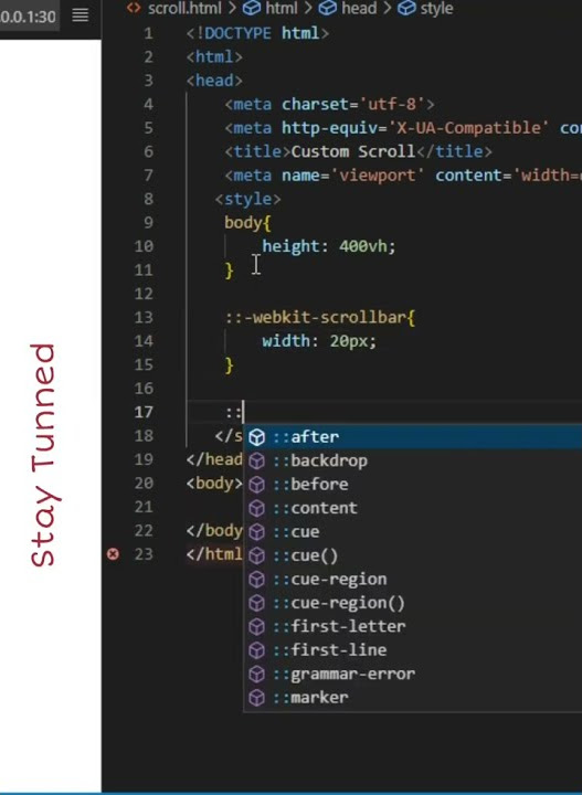 Css Custom Scrollbar In 40 Sec Shorts Youtube