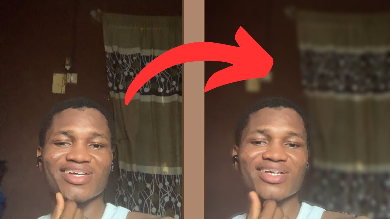 how to blur your video background… - YouTube