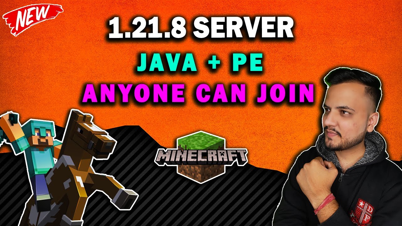 1.21.8 SURVIVAL 24/7 SERVER | PE + JAVA Cracked Minecraft SMP| Open ...