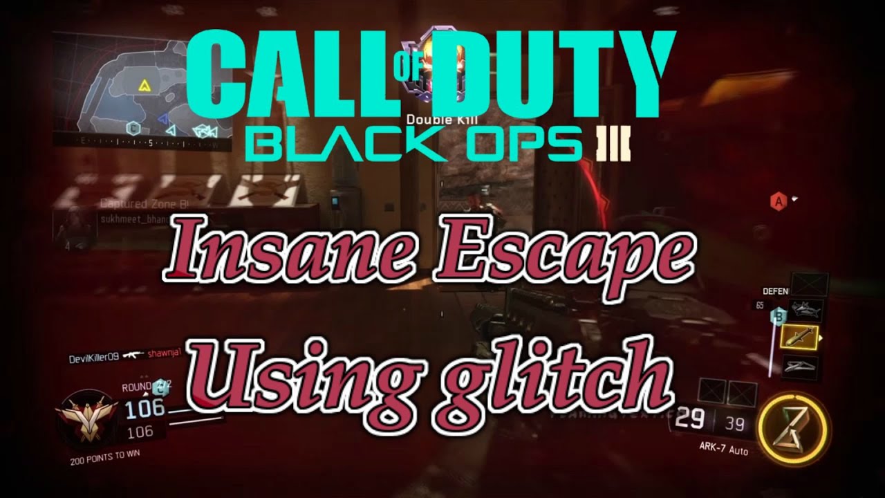 black ops 3 - insane escape with the glitch specialist on hunted (bo3 ...