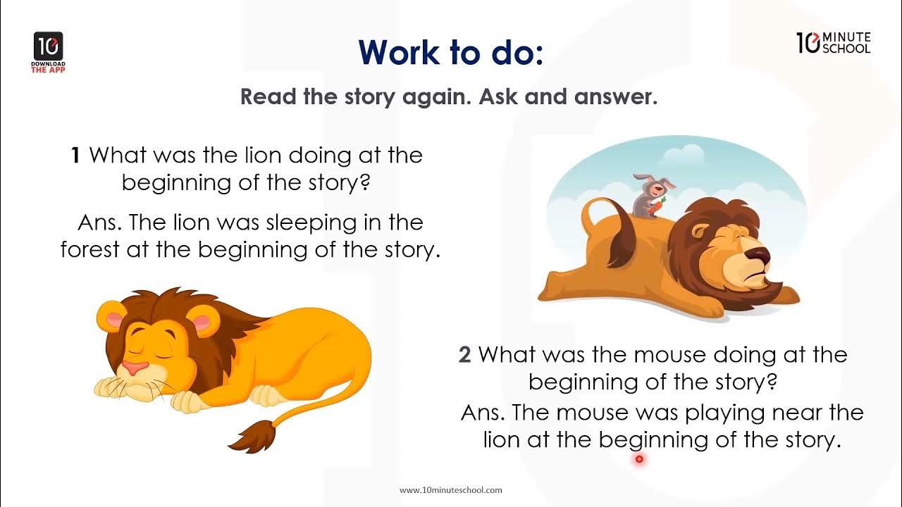 Unit 42: Story: The lion and the mouse [Class 4] - YouTube