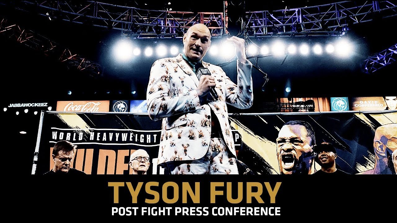 TYSON FURY POST FIGHT PRESS CONFERENCE - YouTube