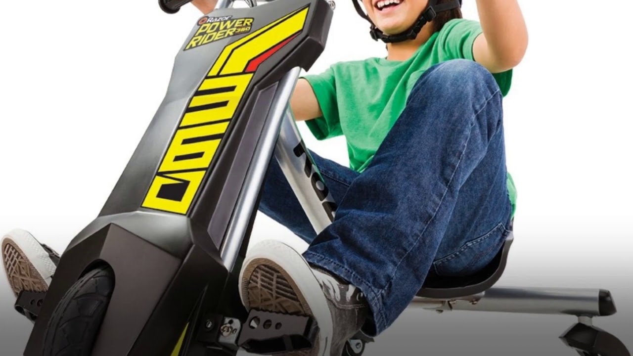 Tricycle Rider - Razor Power Rider 360 Electric Tricycle - YouTube