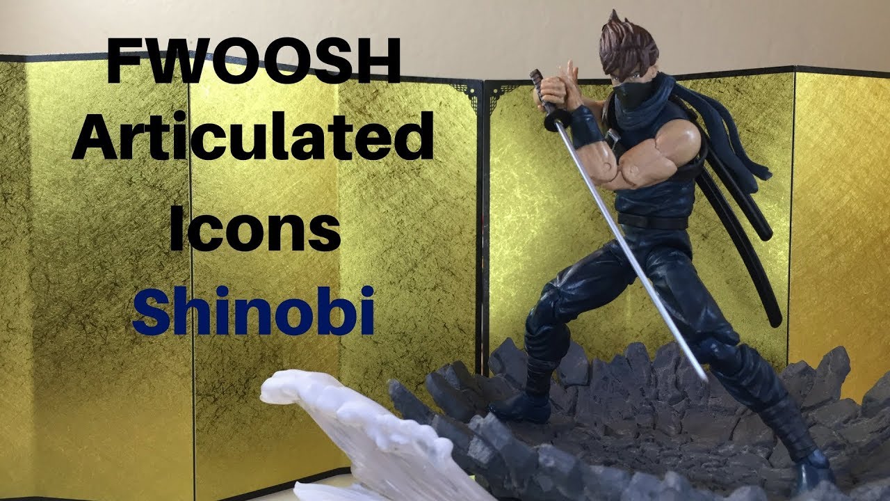 Fwoosh Articulated icons Shinobi one of many Blue ninja Action Figure ...