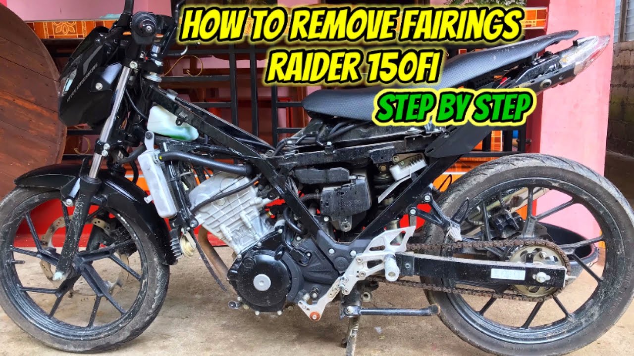 How to remove fairings Raider 150fi Full step by step process 🔥💦 - YouTube