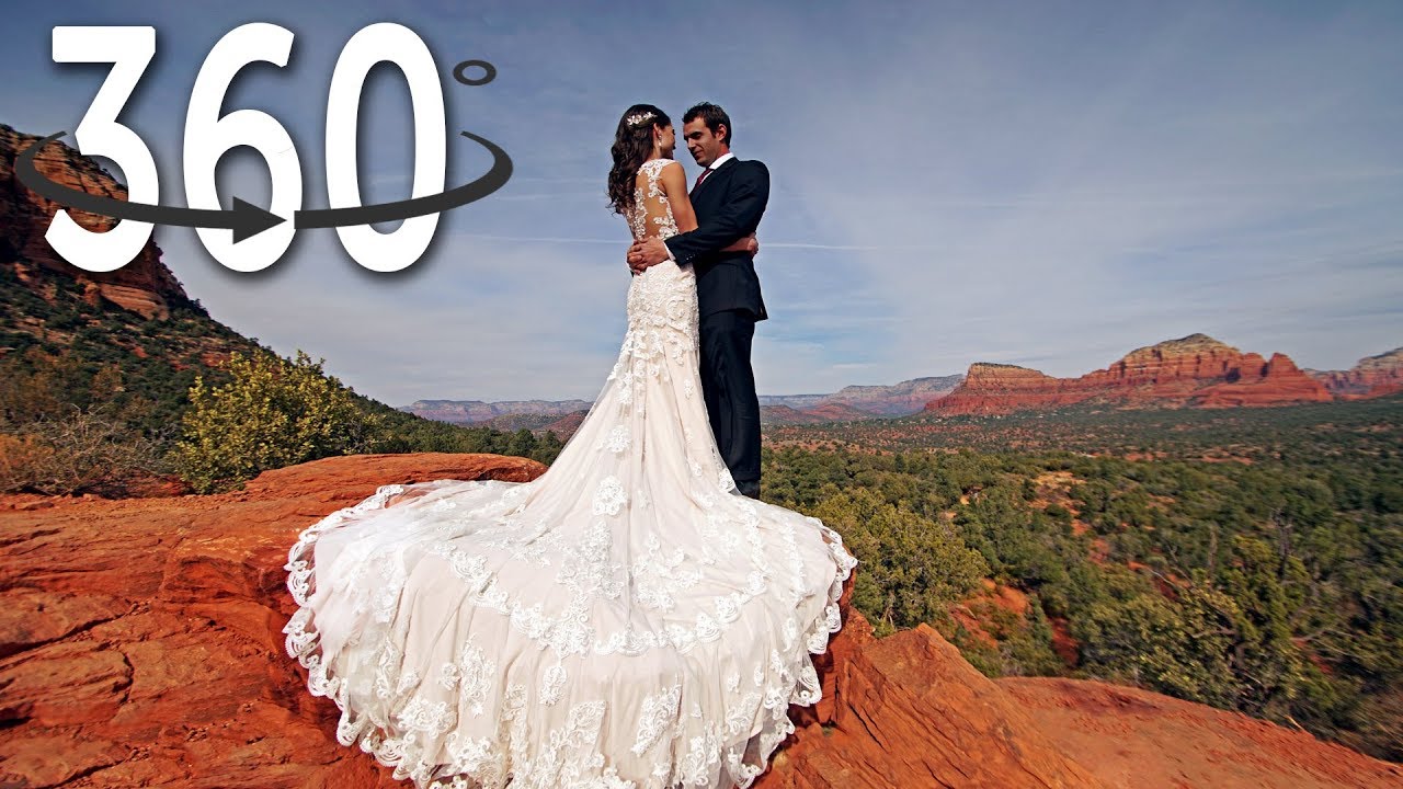360 Wedding Highlights - GOPRO FUSION! - Sedona Wedding in VR! - YouTube