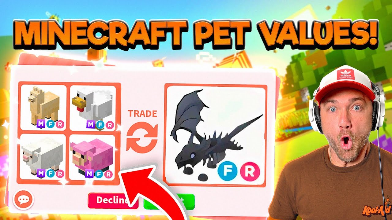 Trading MEGA MINECRAFT Pets in Adopt Me! - YouTube