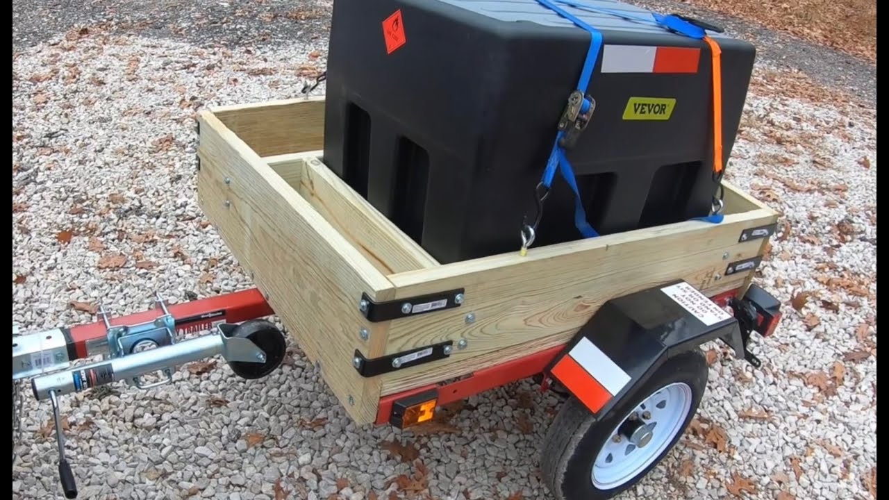 DIY Fuel Trailer Build w Harbor Freight Cargo Trailer & Vevor Fuel ...