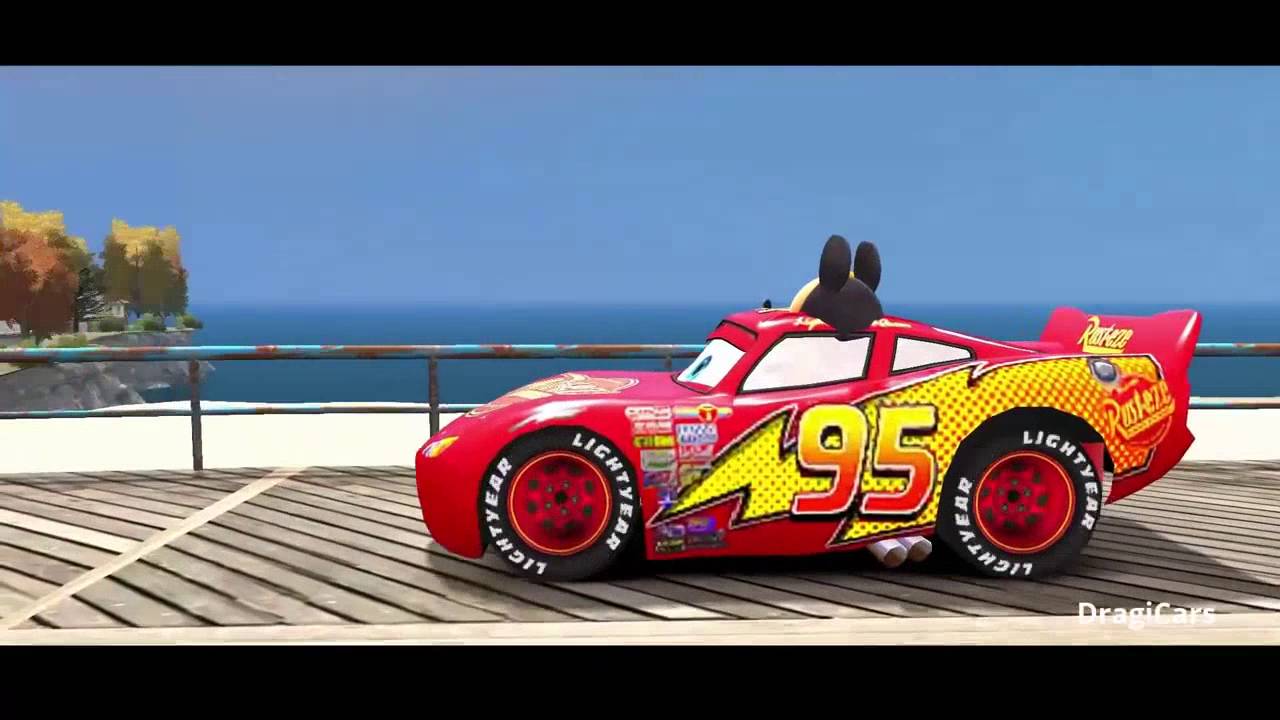 Mickey Mouse and Goofy Disney Pixar Cars Lightning McQueen & Nursery ...