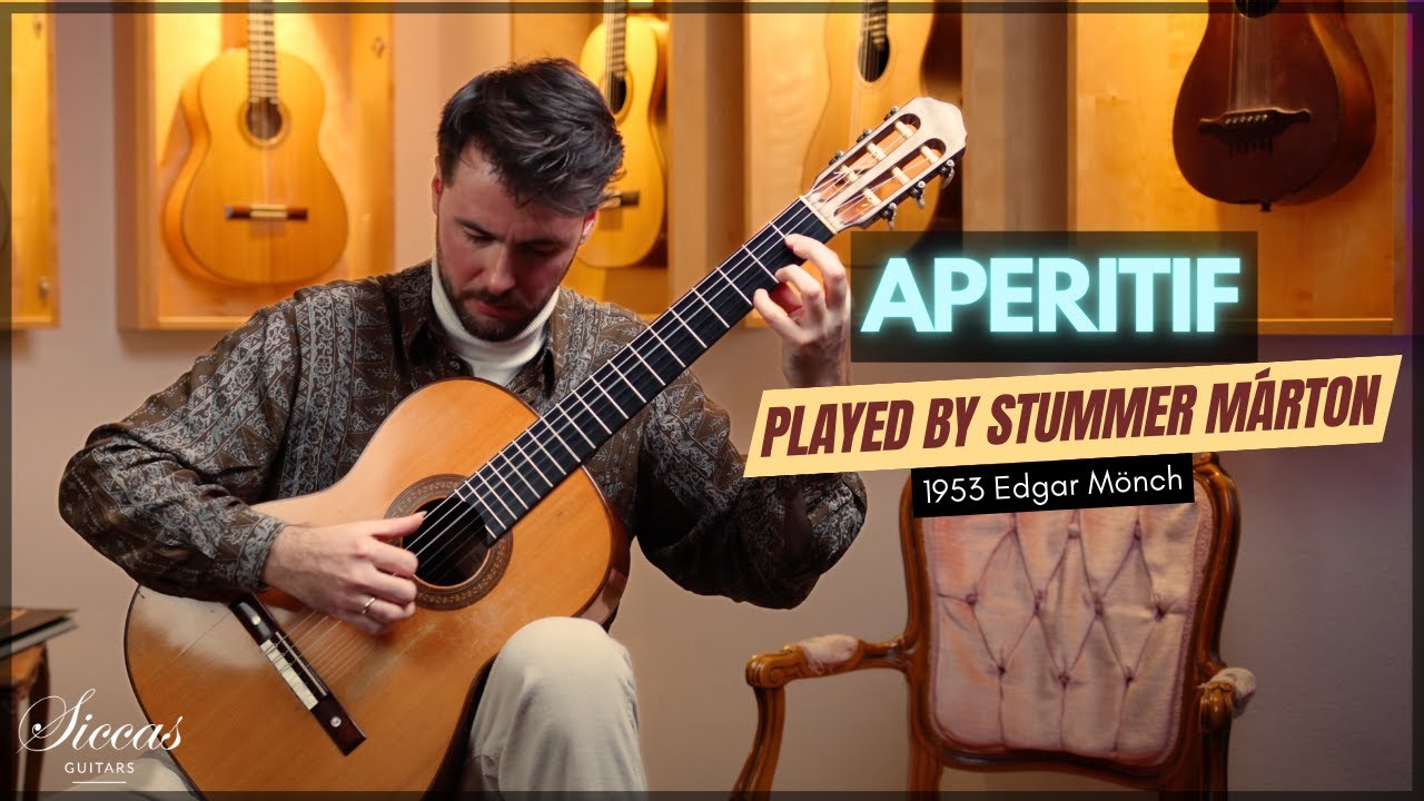 Stummer Márton plays Aperitif on a 1953 Edgar Mönch Classical Guitar ...
