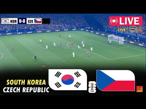 🔴LIVE : South Korea vs Czech Republic | eFootball PES 2021 Video Game Simulation PC