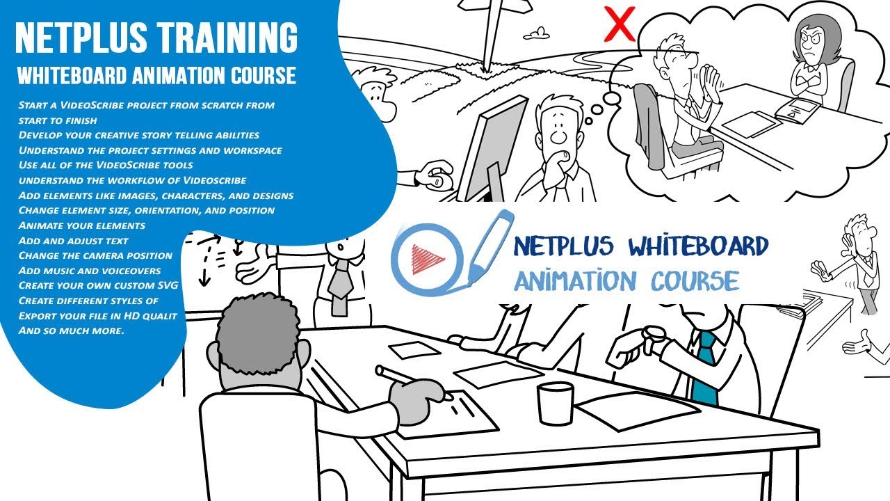 Netplus Training Whiteboard Animation Course - YouTube