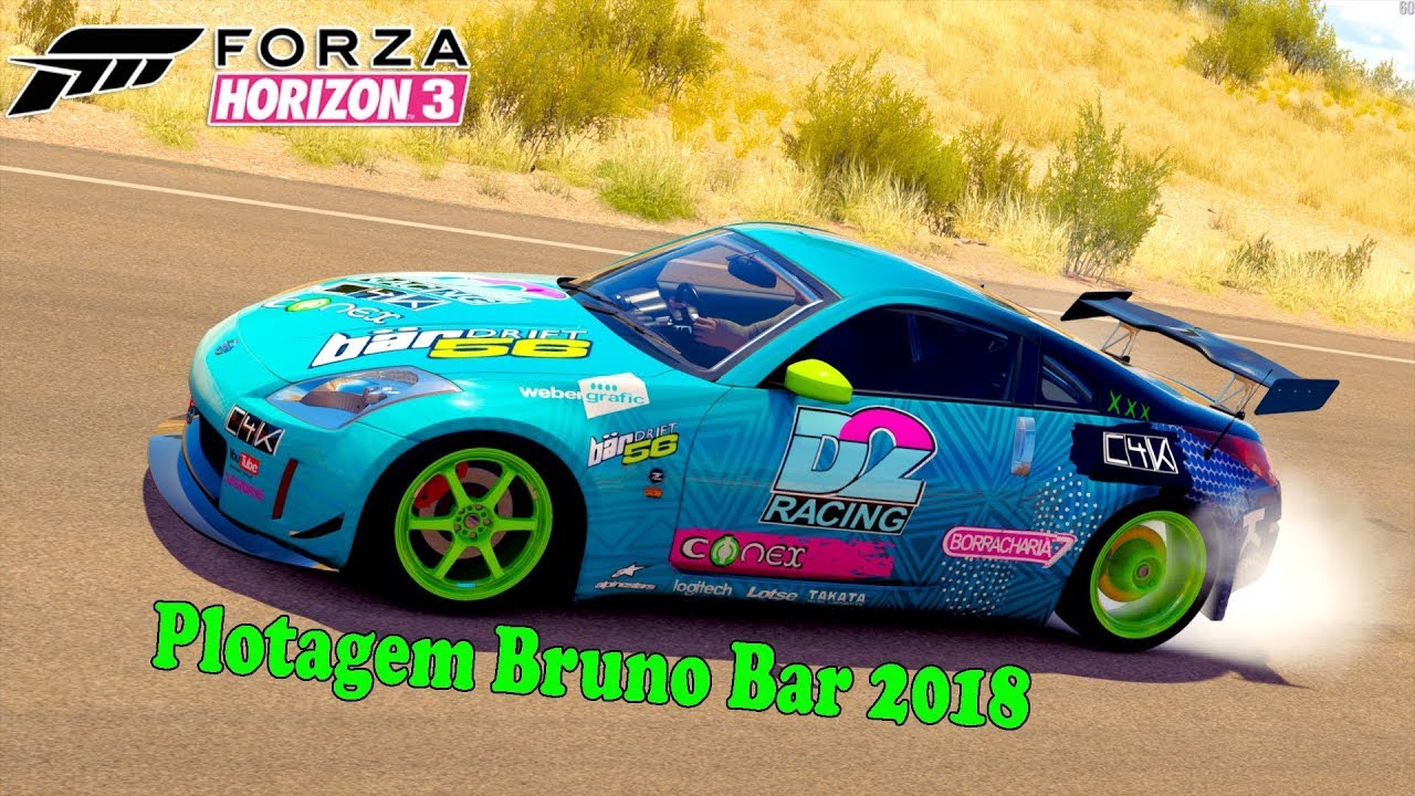 Nova plotagem 350Z Bruno Bar - Forza Horizon 3 - Tutorial - YouTube