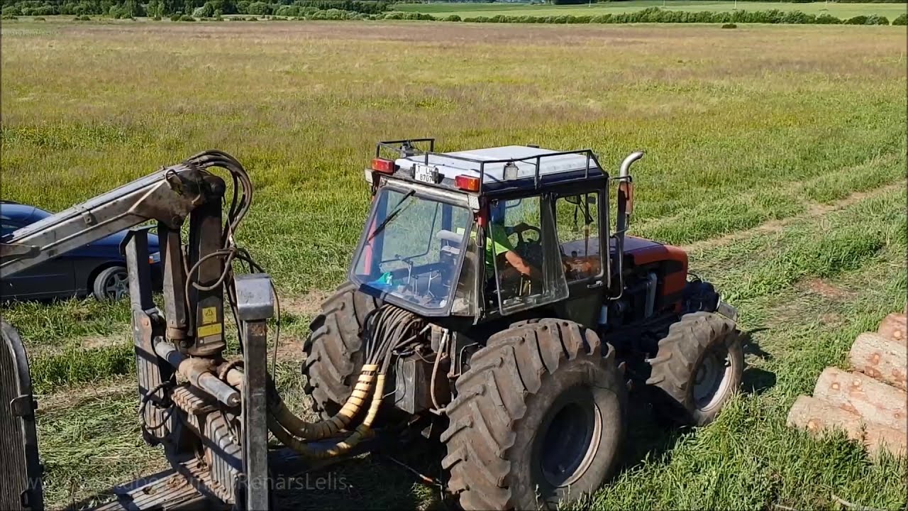 MTZ 952.3 with trailer Kesla - YouTube