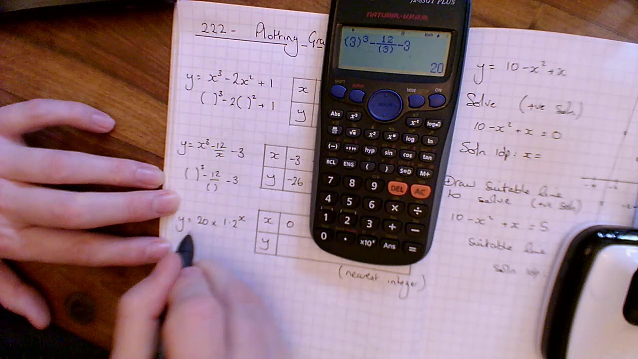 MyMaths 222 Plotting Graphs 4 NonLinear - YouTube