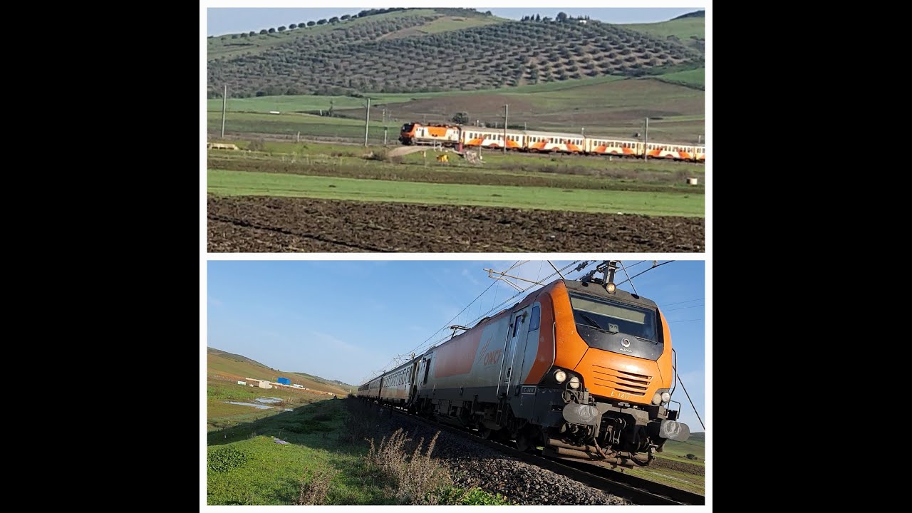 oncf E 1411 🇲🇦/ prima II 🇫🇷 morocco train's 🇲🇦TL tanger kenitra طنجة ...