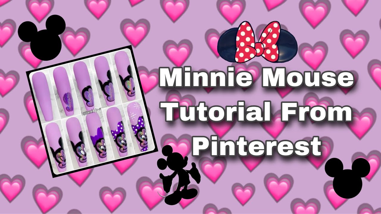 MINNIE MOUSE TUTORIAL FROM PINTEREST | CHARLIE’S NAIL ART | BEETLES GEL ...