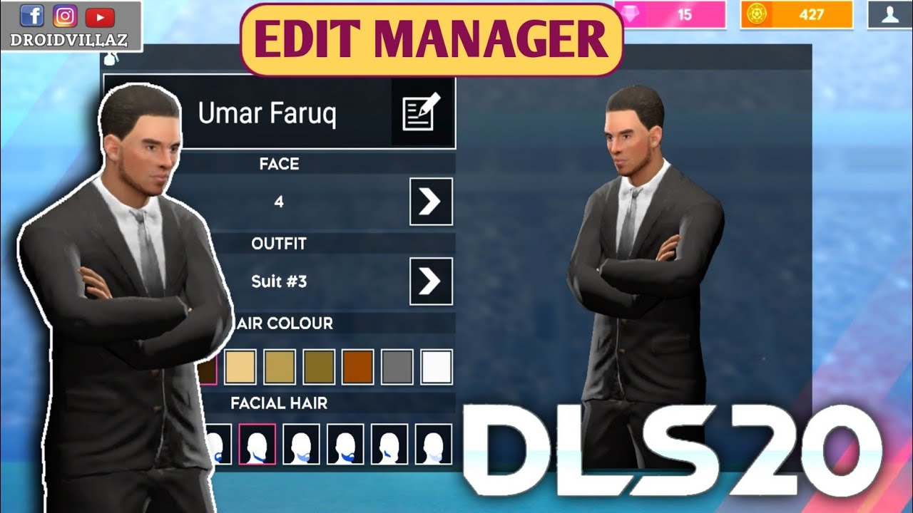 How To Customise Your Manager In DLS 20 [Android & iOS] - YouTube