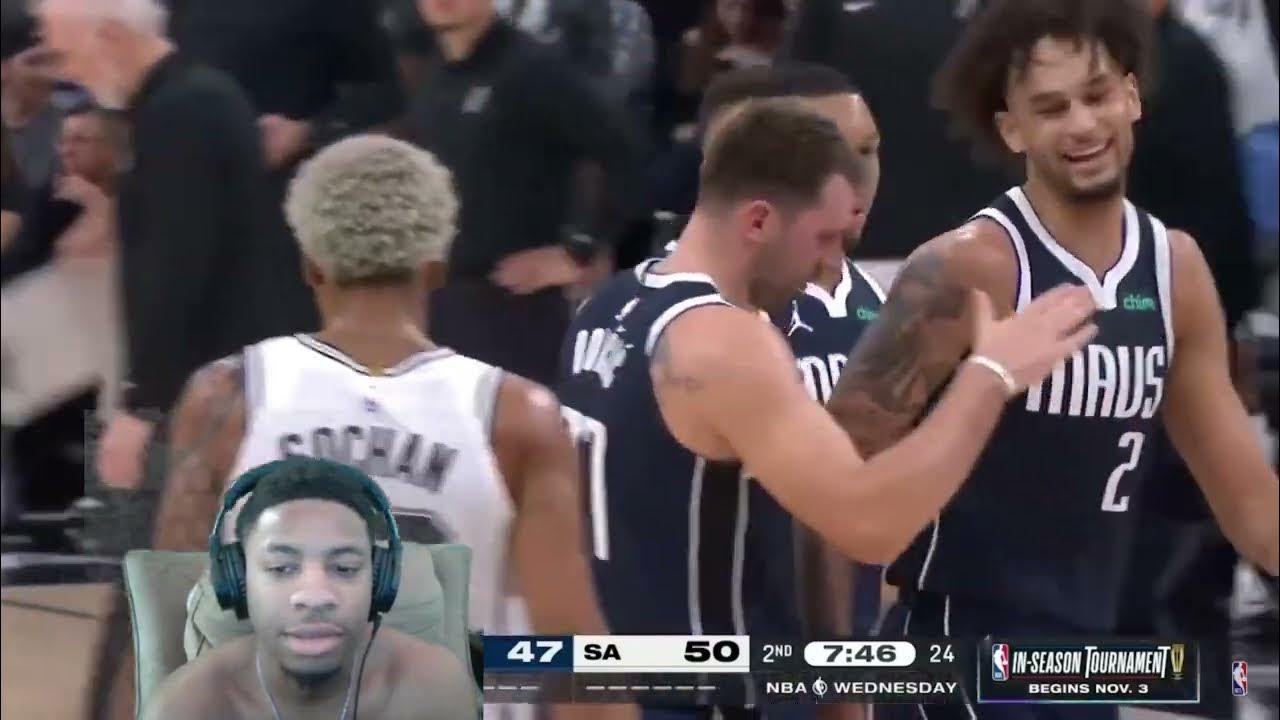 Mavericks vs Spurs Highlights Reaction! - YouTube