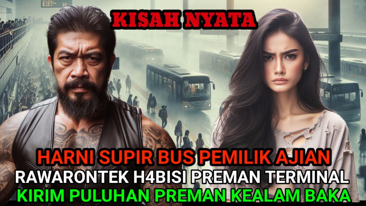 SUPIR BUS CANTIK PEMILIK AJIAN RAWARONTEK B4NTAI PULUHAN PREMAN SENDIRIAN - YouTube