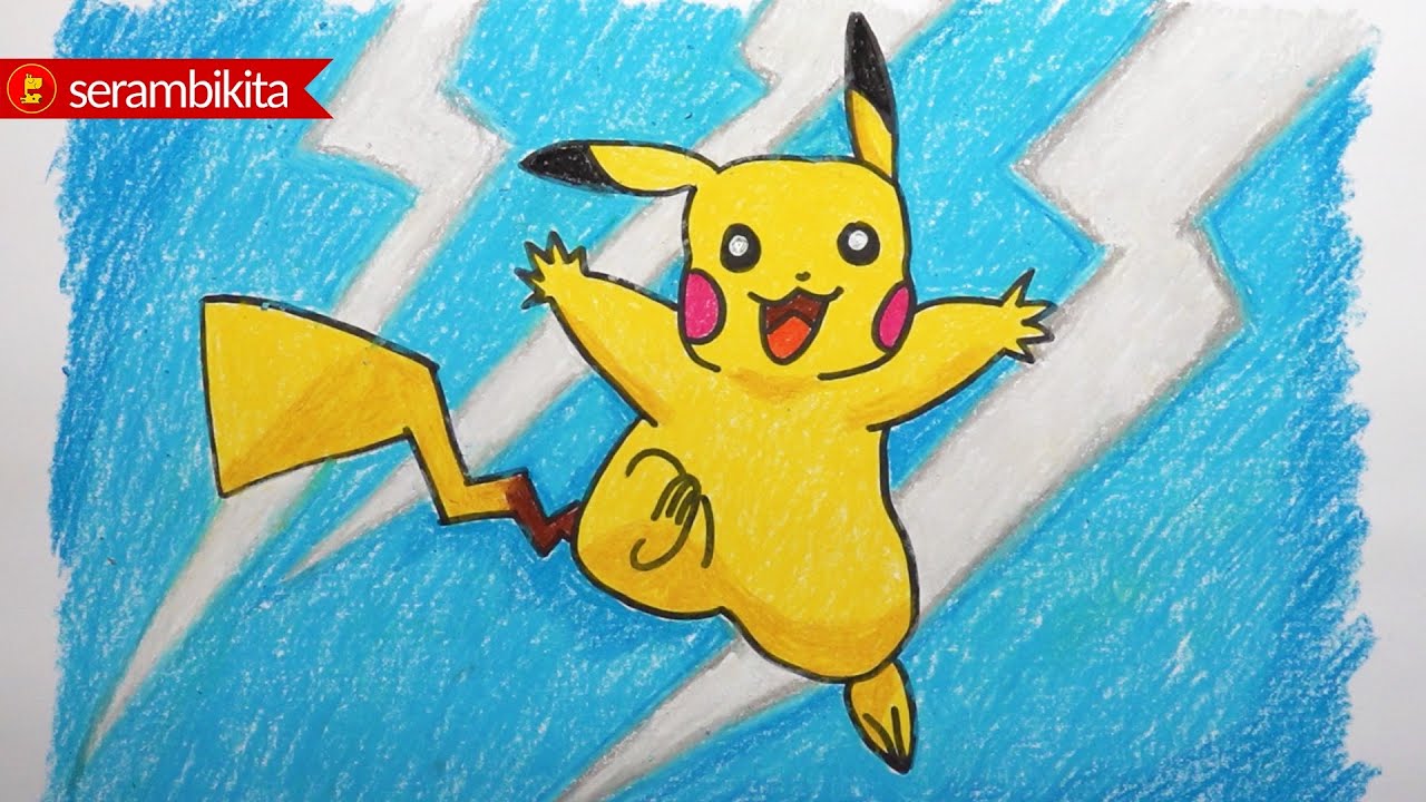Cara Menggambar Pikachu Pokemon - YouTube