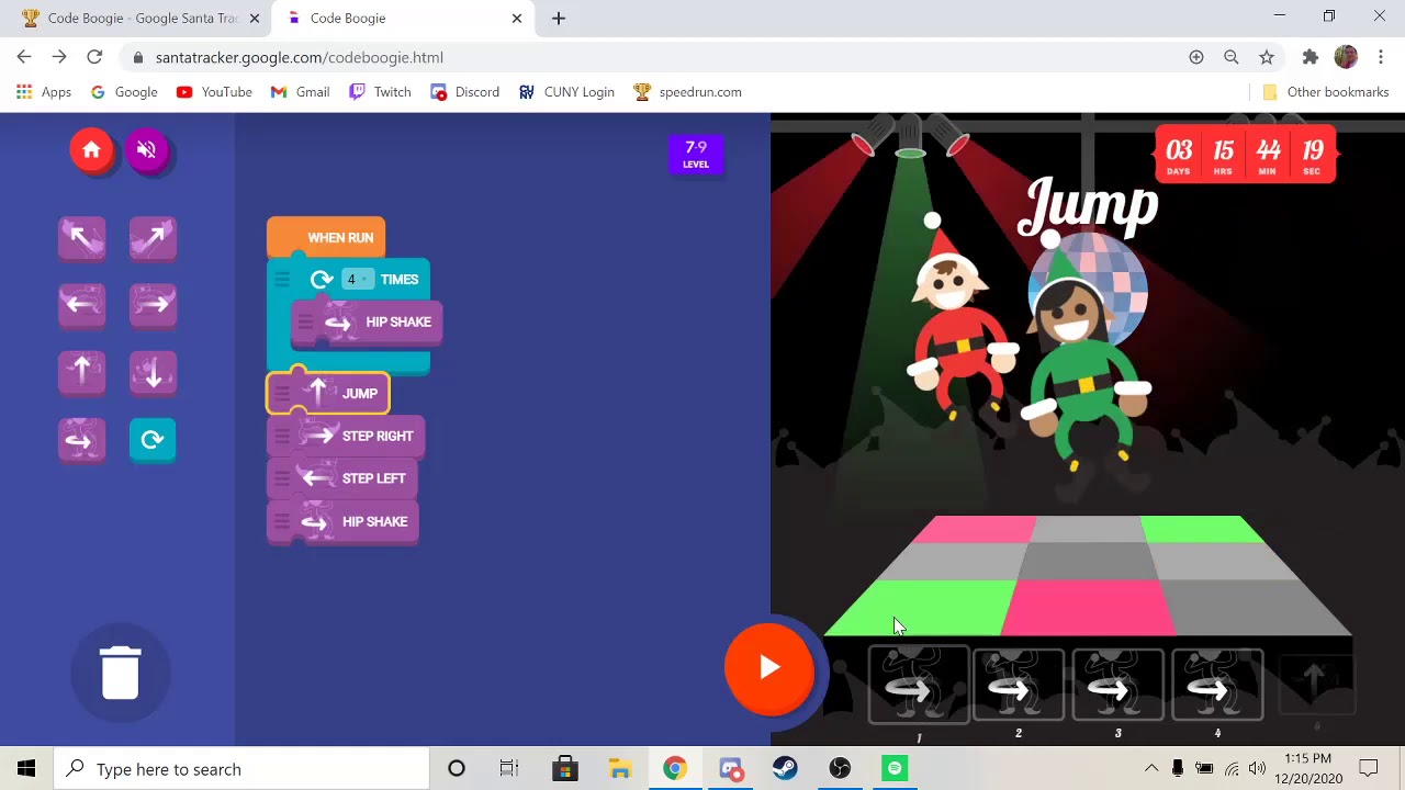 Google Santa Tracker: Code Boogie 03:52:000 (WR) - YouTube