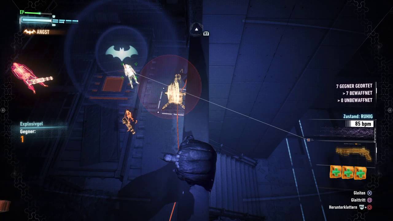 Batman :: Arkham Knight :: Hunting down a bunch minigun guys with ...