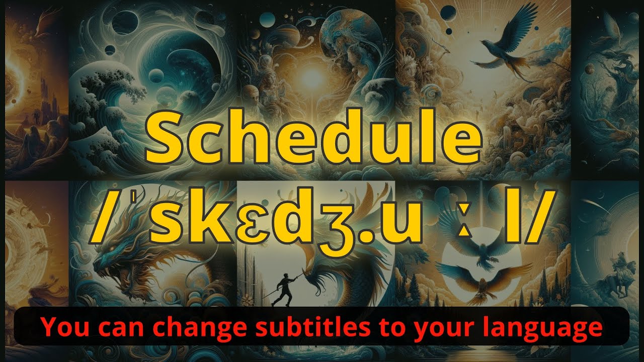 Schedule meaning with 5 examples - YouTube