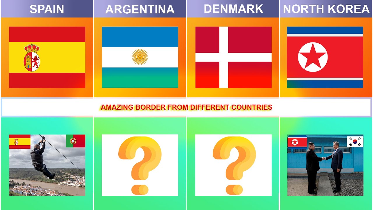 Amazing Borders From Different Countries | Data Counter - YouTube