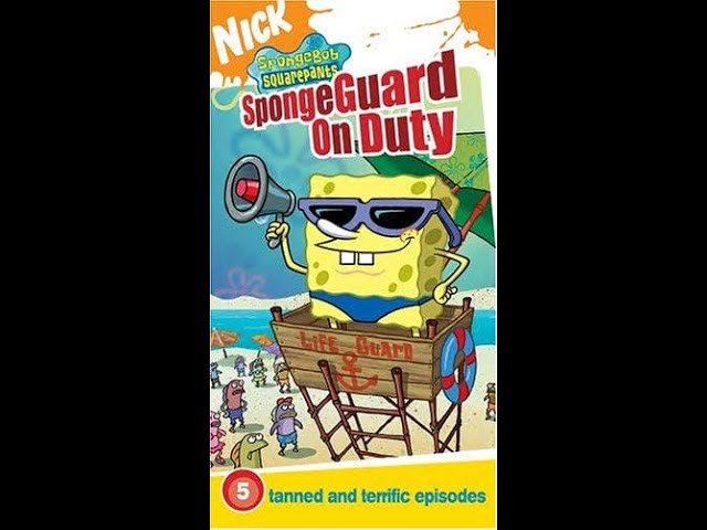 Spongebob Spongeguard On Duty Vhs