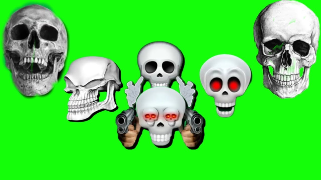 Unique skull face green screen edit | skull face template. Part - 2 ...