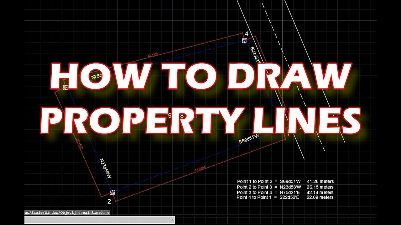 HOW TO DRAW PROPERTY LINES YouTube HOW TO DRAW PROPERTY LINES YouTube