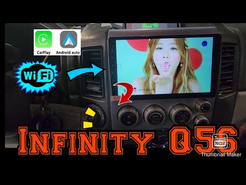 infinity Q56 How to remove radio Install Apple carplay android auto ...