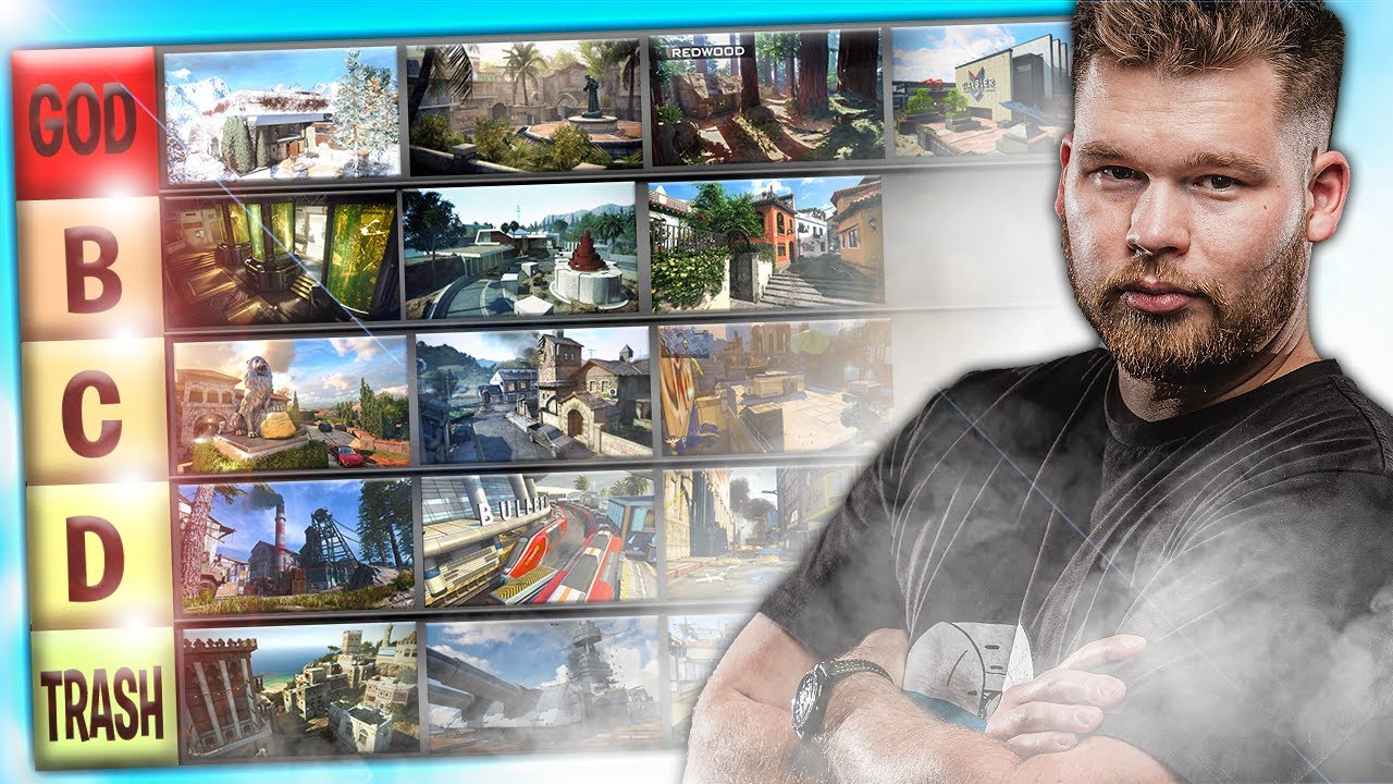 Tier Ranking ALL Competitive Call of Duty Maps since Bo2 - YouTube