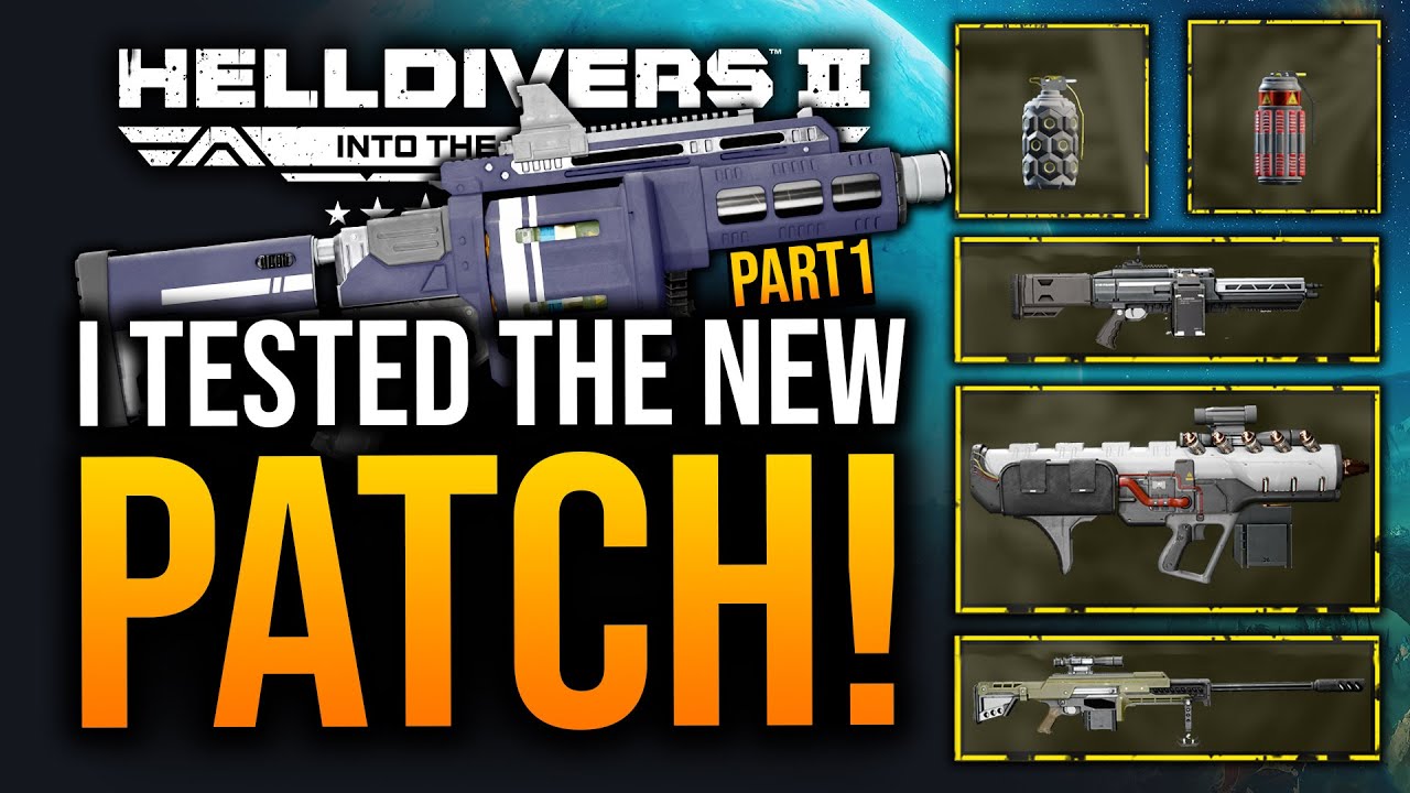 Helldivers 2 - I Tested Everything in New Patch! pt.1 - YouTube