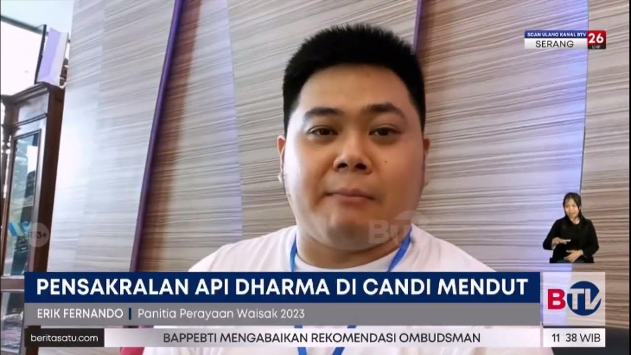 Api Dharma Waisak Disakralkan di Candi Mendut - YouTube