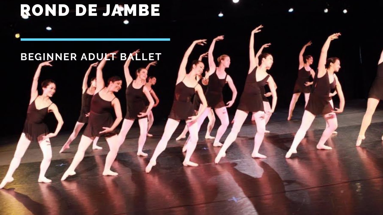 Rond de Jambe, live beginner adult ballet online zoom class demo - YouTube