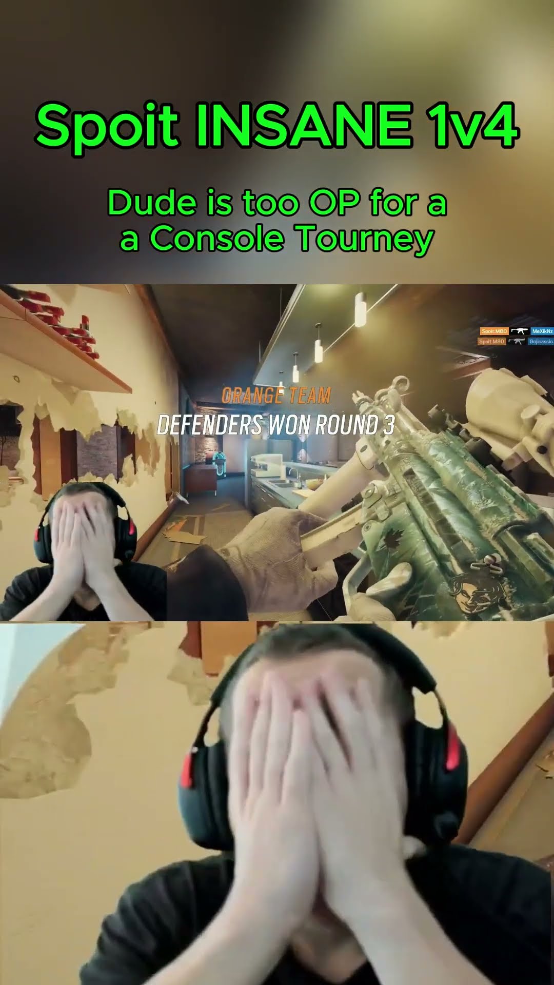 Spoit INSANE 1v4 in Jynxzi r6 Tourney #gaming #r6champ #twitch # ...