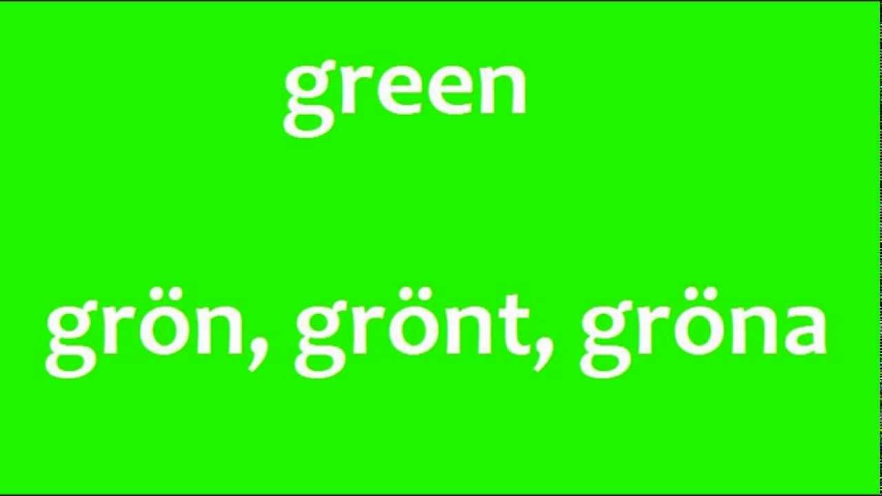 Learning Swedish (Lesson 9) "Colors" - YouTube