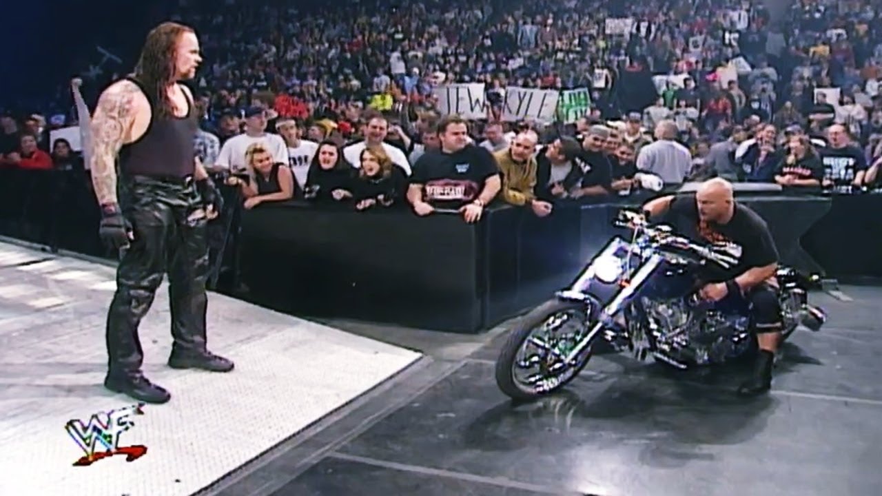 Stone Cold Vs The Undertaker WWF Championship Match Part 1 - YouTube