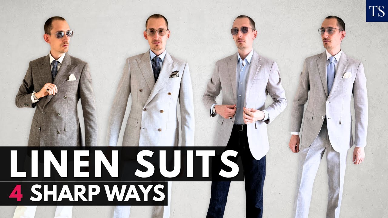 How to Style Linen Suits/Jackets: 4 Sharp Ways for Summer - YouTube