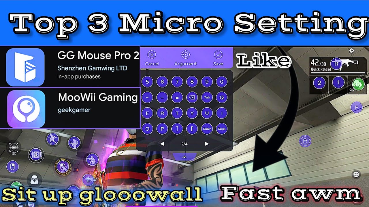 Top 3 micro setting for free fire in moowee gaming/gg mouse pro micro ...