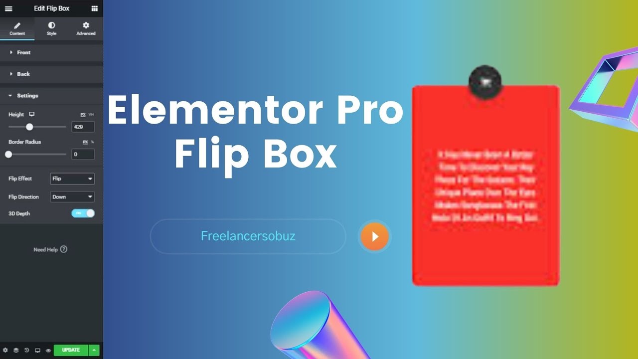 Use the Flip Box Widget for WordPress | Elementor.com - YouTube