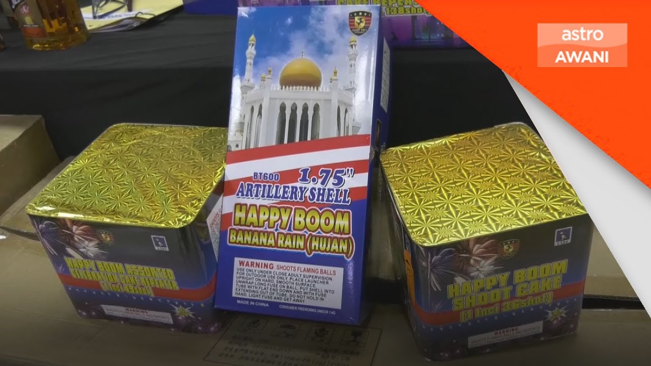 Kastam rampas mercun dan bunga api stok musim perayaan - YouTube