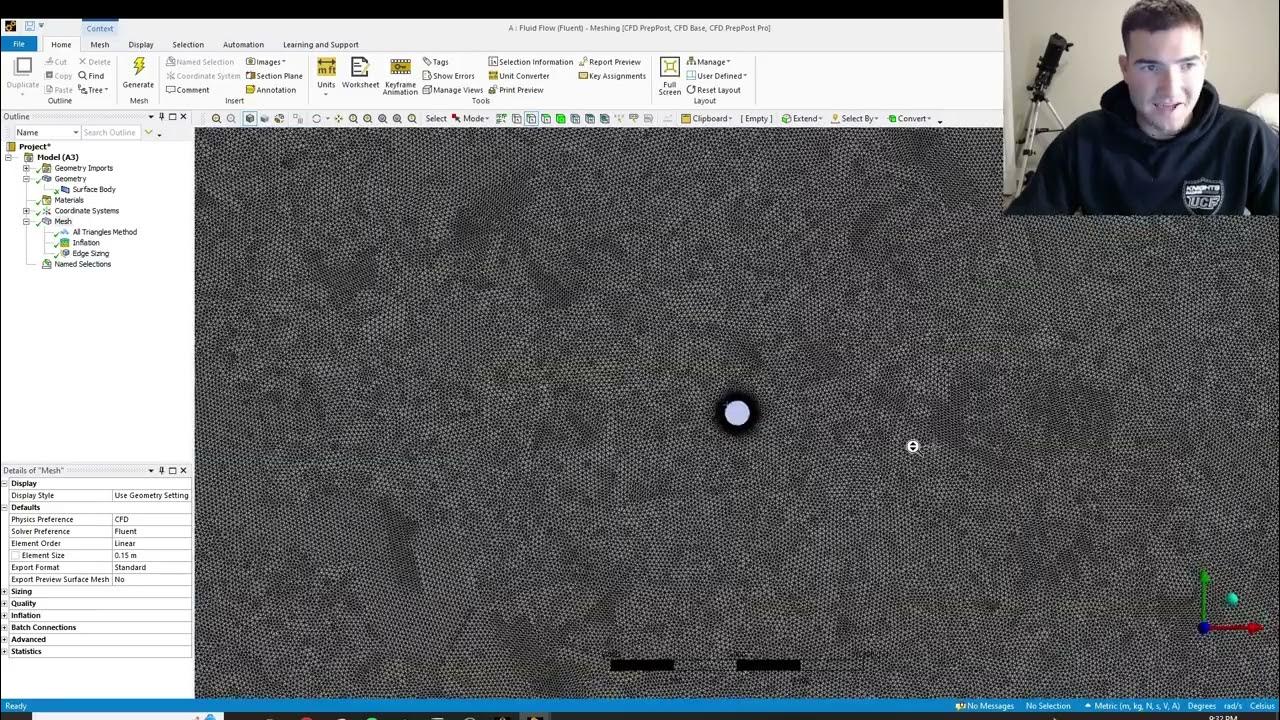 Ansys Fluent - Flow Around a Rotating Cylinder - YouTube