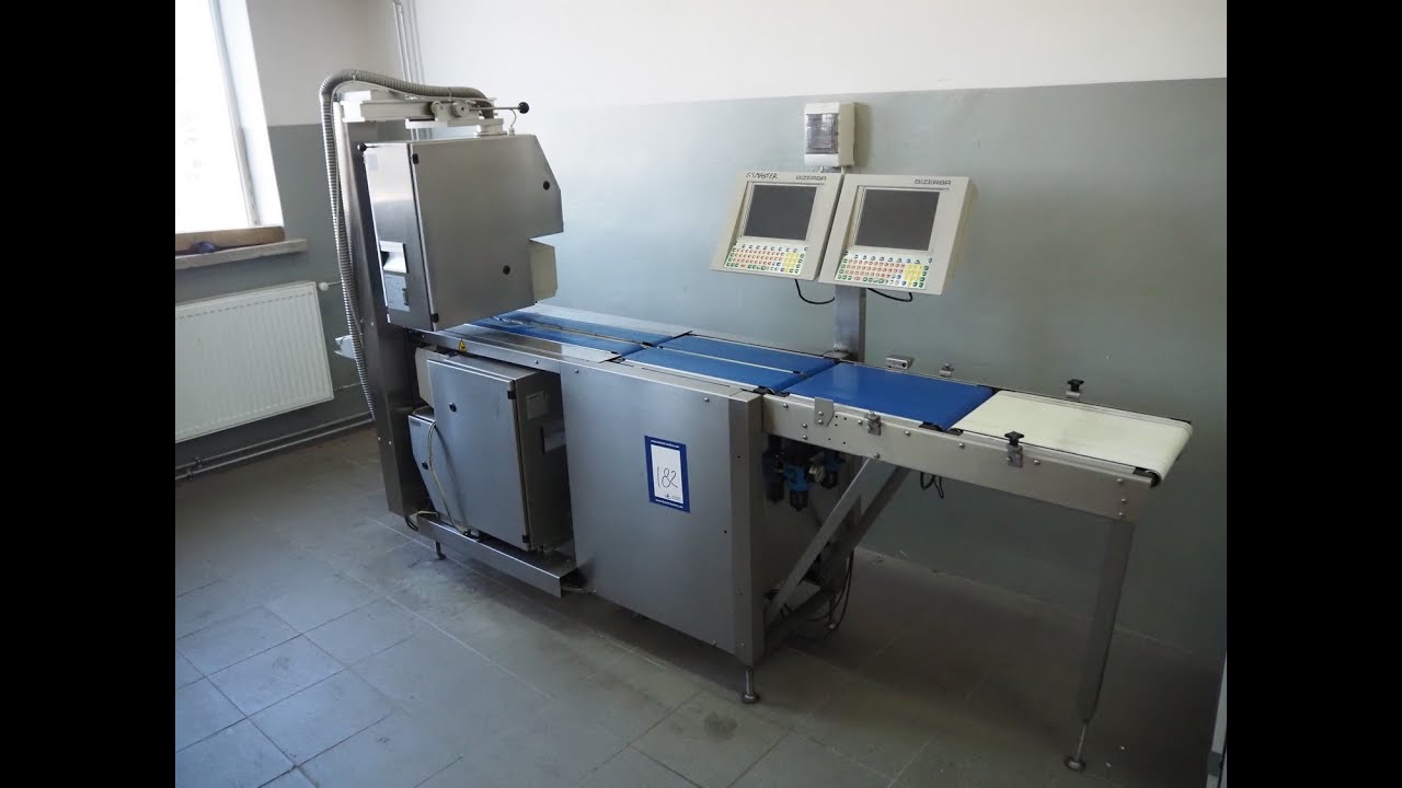 929-182: Bizerba weighing and labelling machine with bottom and top ...