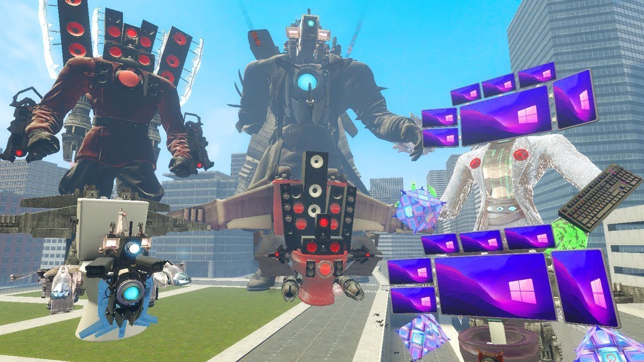 EVOLUTION OF NEW SUPER UPGRADED COMBINED VERSION TRI TITAN BOSSES 71 VS ...