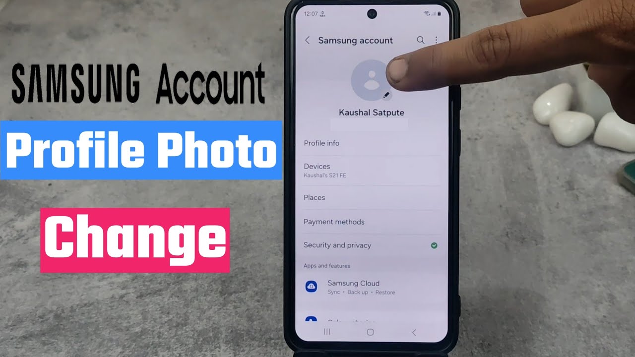 how to change samsung account profile photo | profile picture samsung ...