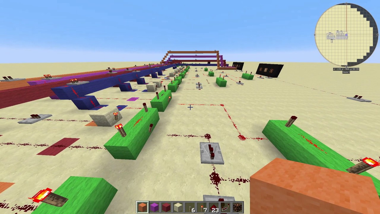 Minecraft 2 bit multiplier and adder - YouTube